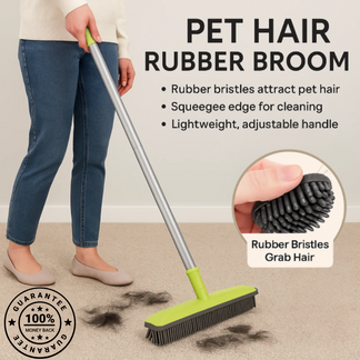 PetiboPet™ Pet Hair Rubber Broom – Petibo Pet